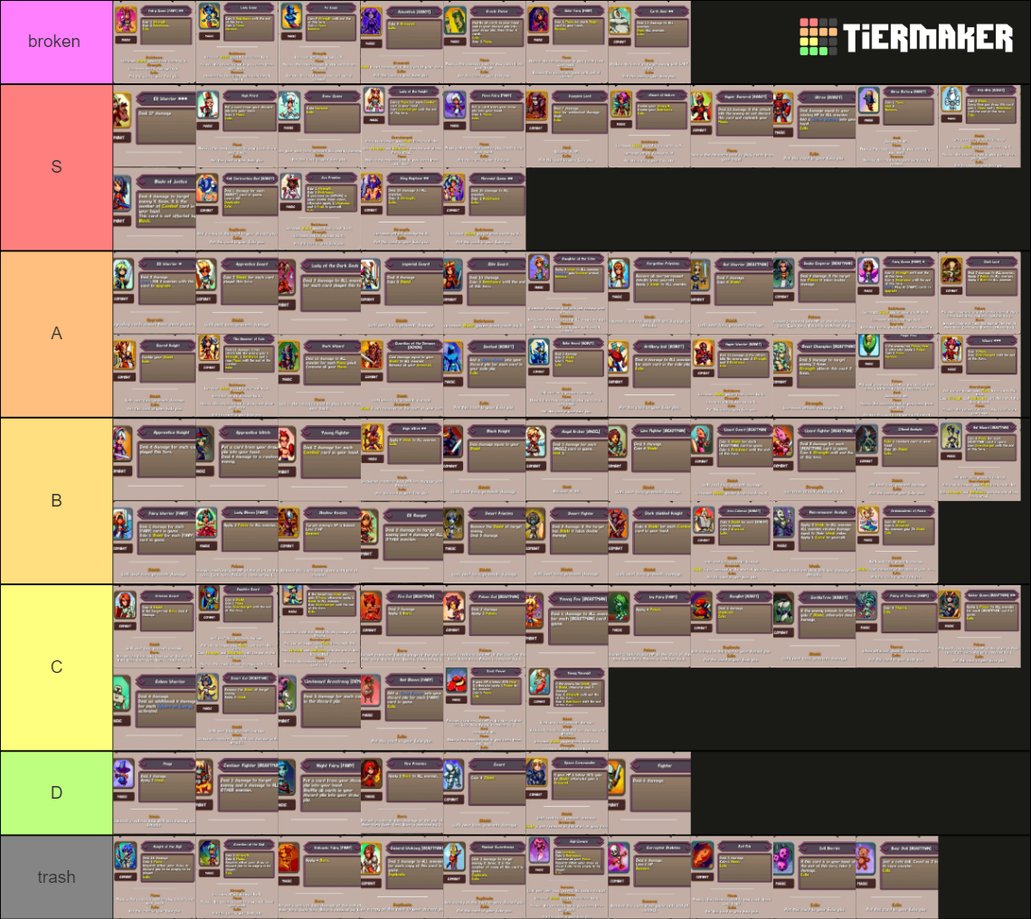 Rogue Adventure Card Tiers Tier List (Community Rankings) - TierMaker