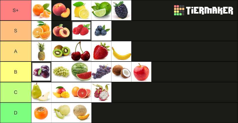 Fruit Tier List (Community Rankings) - TierMaker