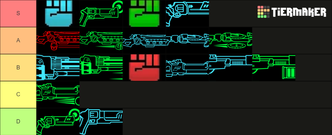 Ultrakill Weapons (Wait of the World Update) Tier List (Community ...