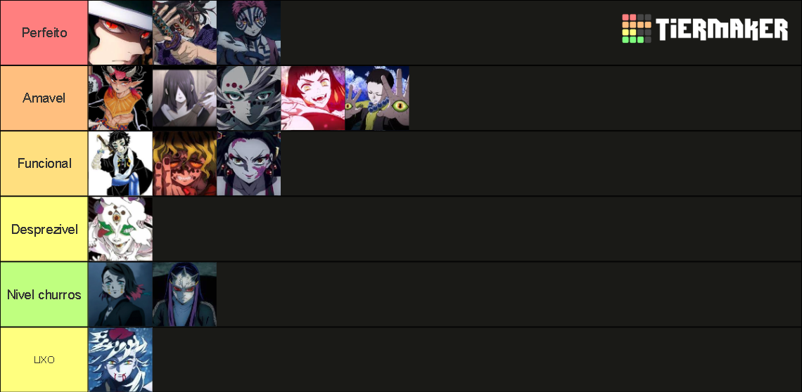 Onis Demon slayer Tier List (Community Rankings) - TierMaker