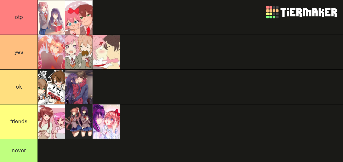 ddlc ship ( doki doki literature club ) Tier List (Community Rankings ...