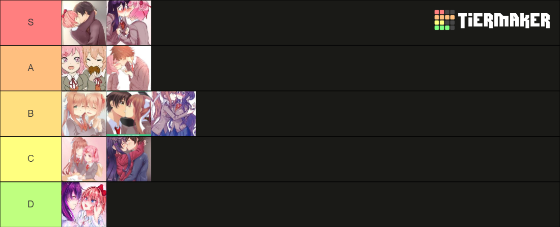 Doki Doki Literature Club ships Tier List (Community Rankings) - TierMaker