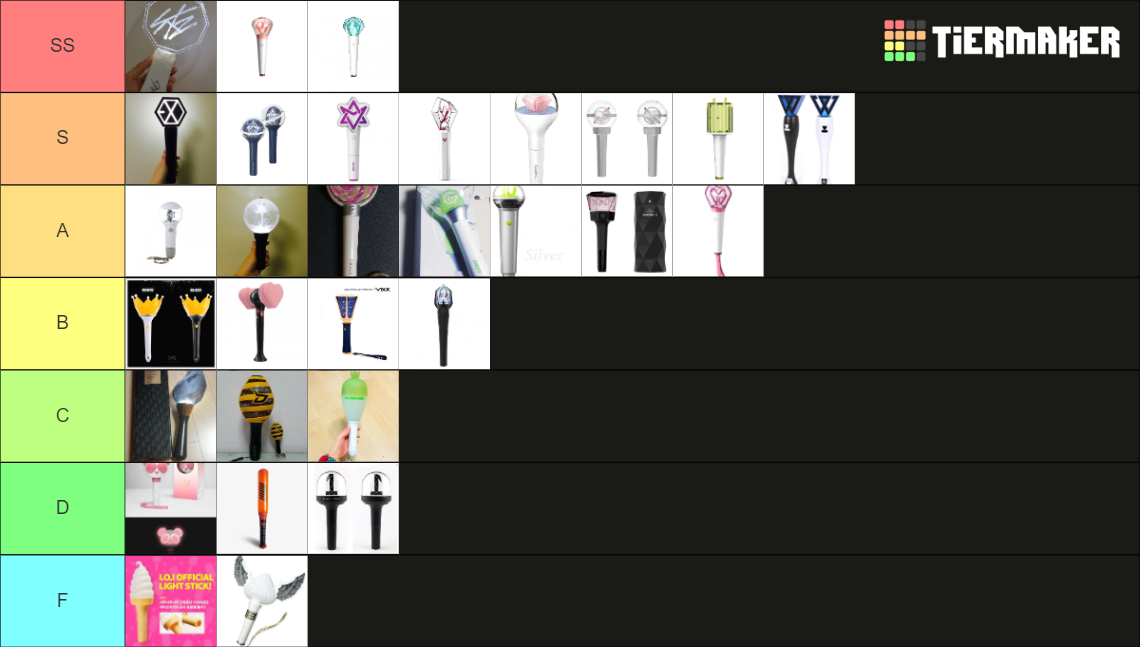 Kpop Lightsticks Tier List (Community Rankings) - TierMaker
