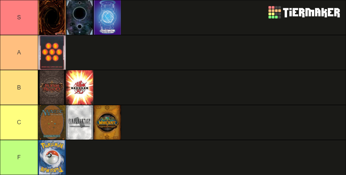 Trading Card Game Card Backs Tier List (Community Rankings) - TierMaker