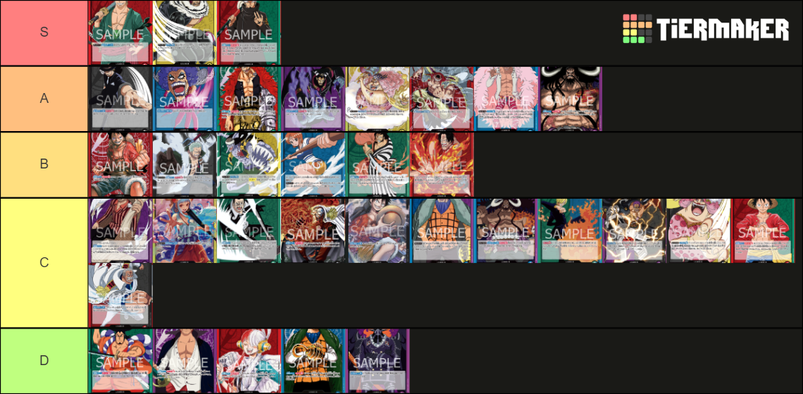 One Piece TCG Tier List (Community Rankings) - TierMaker