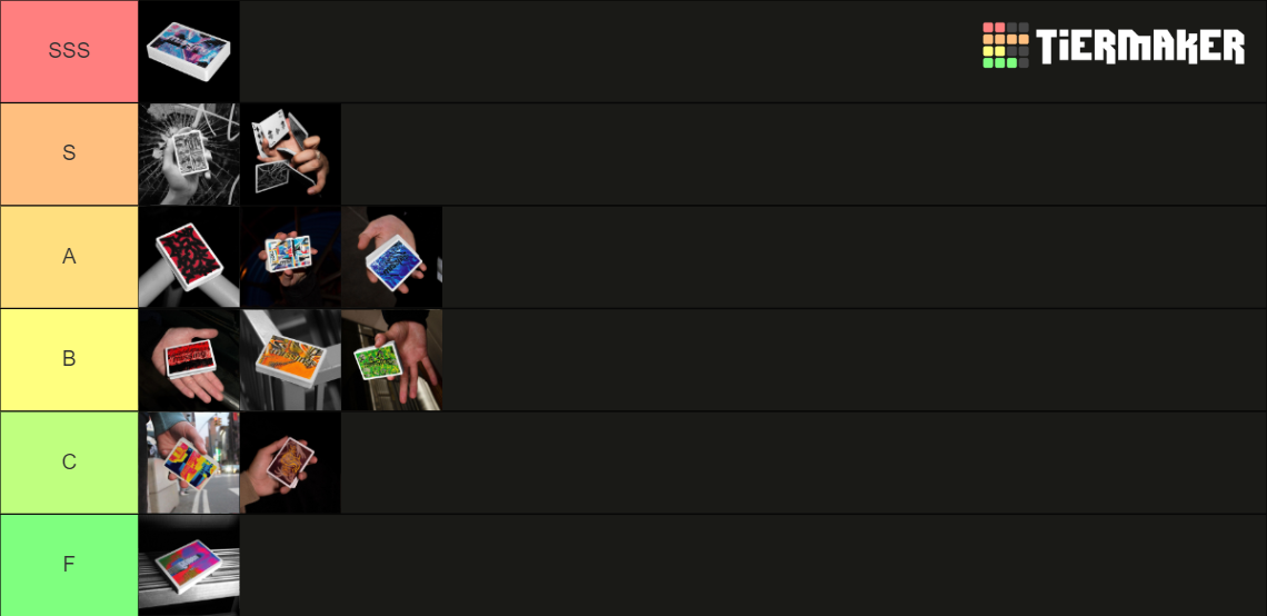 MISSING Playing Cards Tier List (Community Rankings) - TierMaker