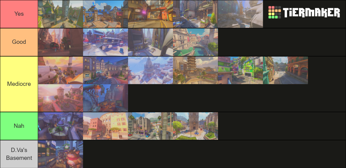 Overwatch 2 Maps (including 2CP) Tier List (Community Rankings) - TierMaker