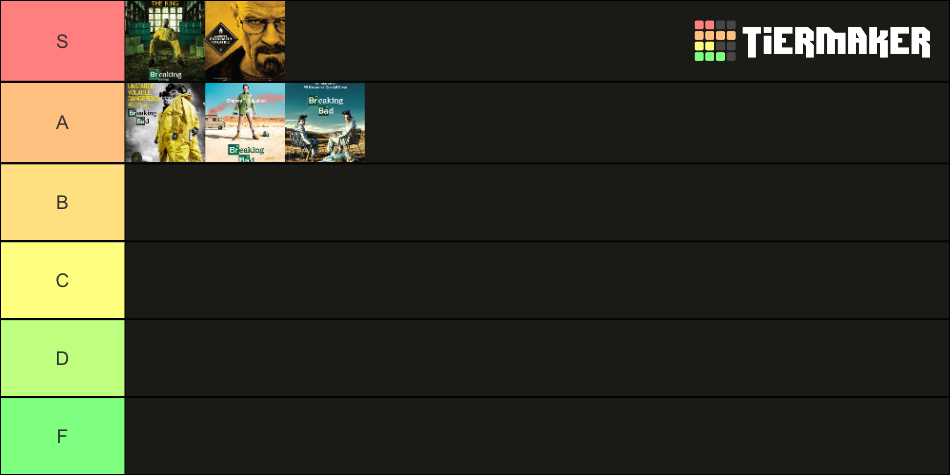 Breaking Bad Seasons Tier List (Community Rankings) - TierMaker