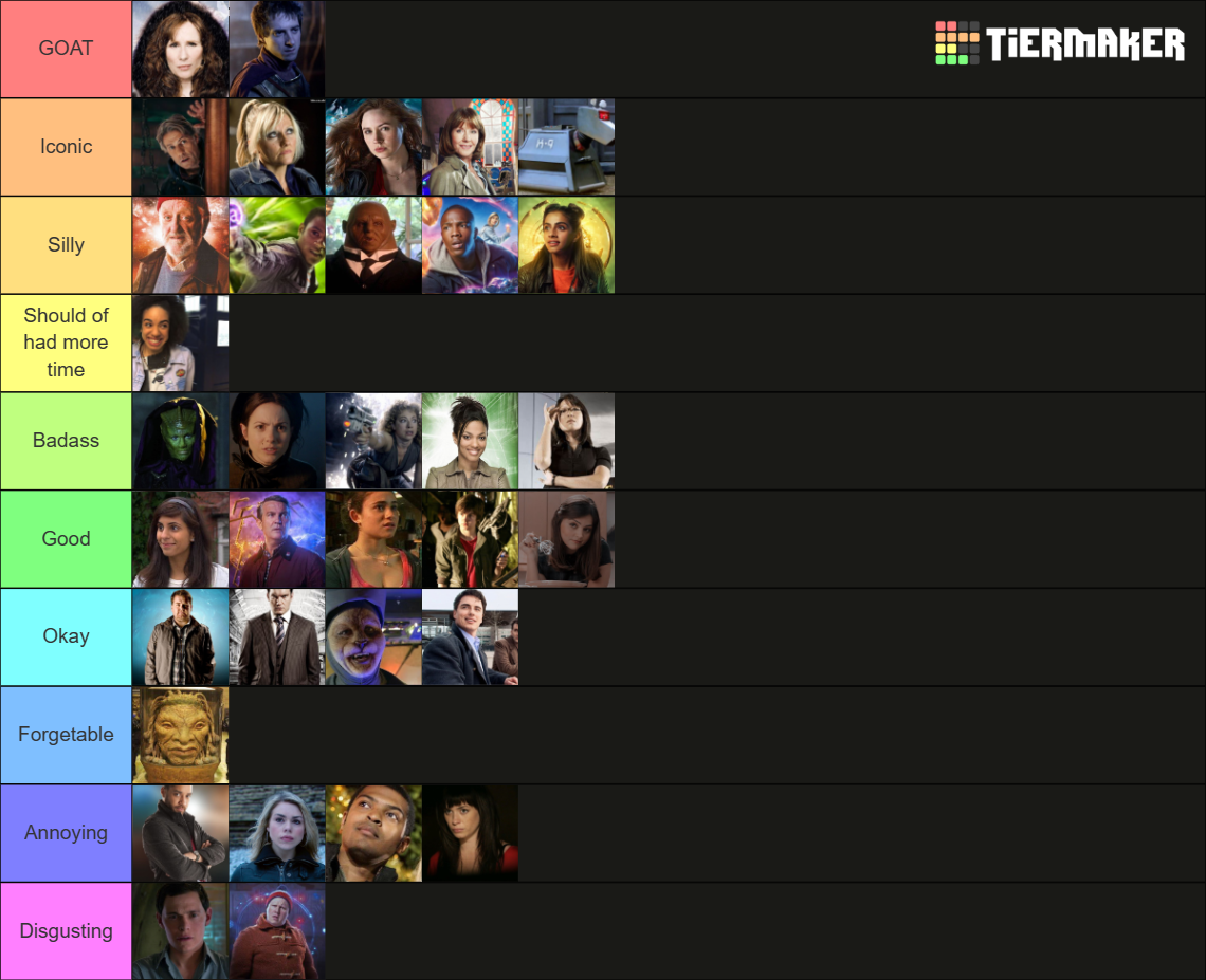 Doctor Who Companions Tier List (Community Rankings) - TierMaker