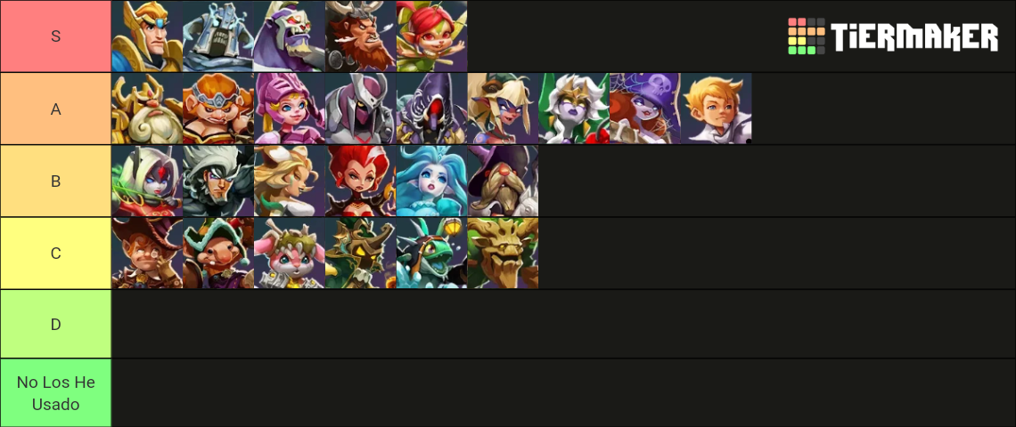 Lords Mobile Heroes Tier List (Community Rankings) - TierMaker