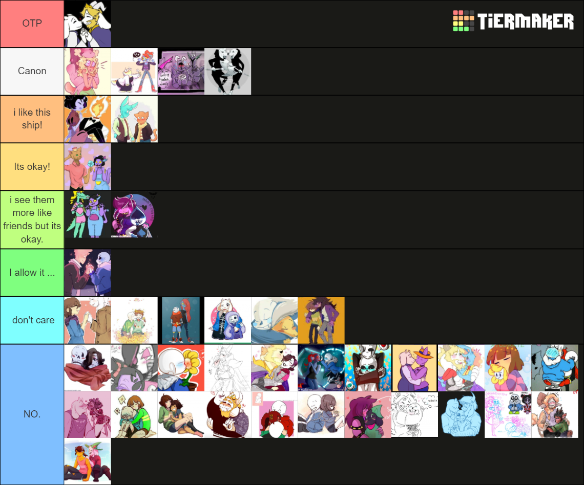 undertale ships (most complete/ no aus included) Tier List (Community ...