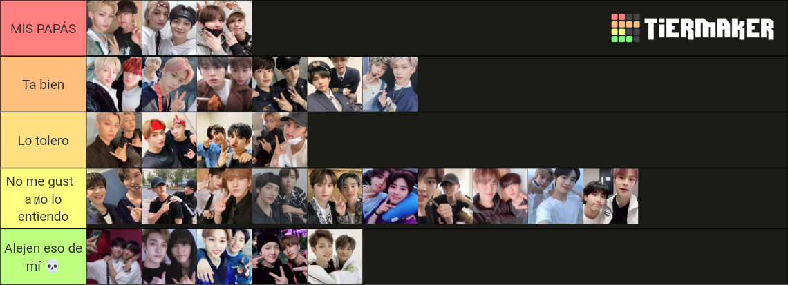 stray kids ships Tier List (Community Rankings) - TierMaker
