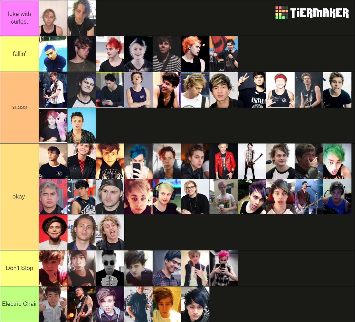 5SOS Hairstyles Tier List (Community Rankings) - TierMaker