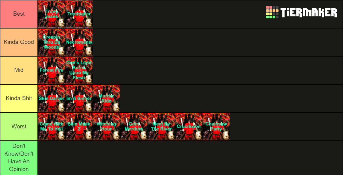 Sematary Rainbow Bridge 3 Album Tier List (Community Rankings) - TierMaker