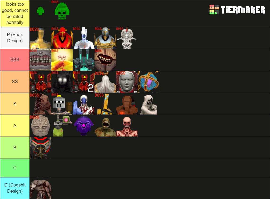 Ultrakill Enemies Tier List (Community Rankings) - TierMaker