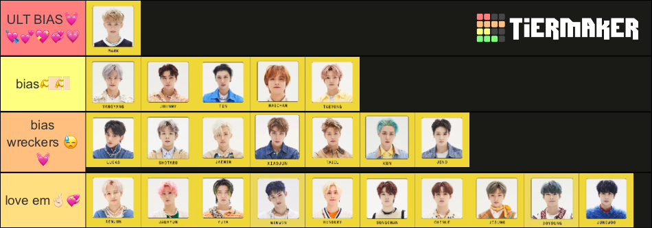 nct bias ranking (ot23) !! Tier List (Community Rankings) - TierMaker