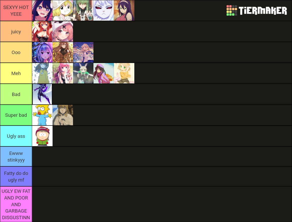 Waifu grabber pt 1 Tier List (Community Rankings) - TierMaker