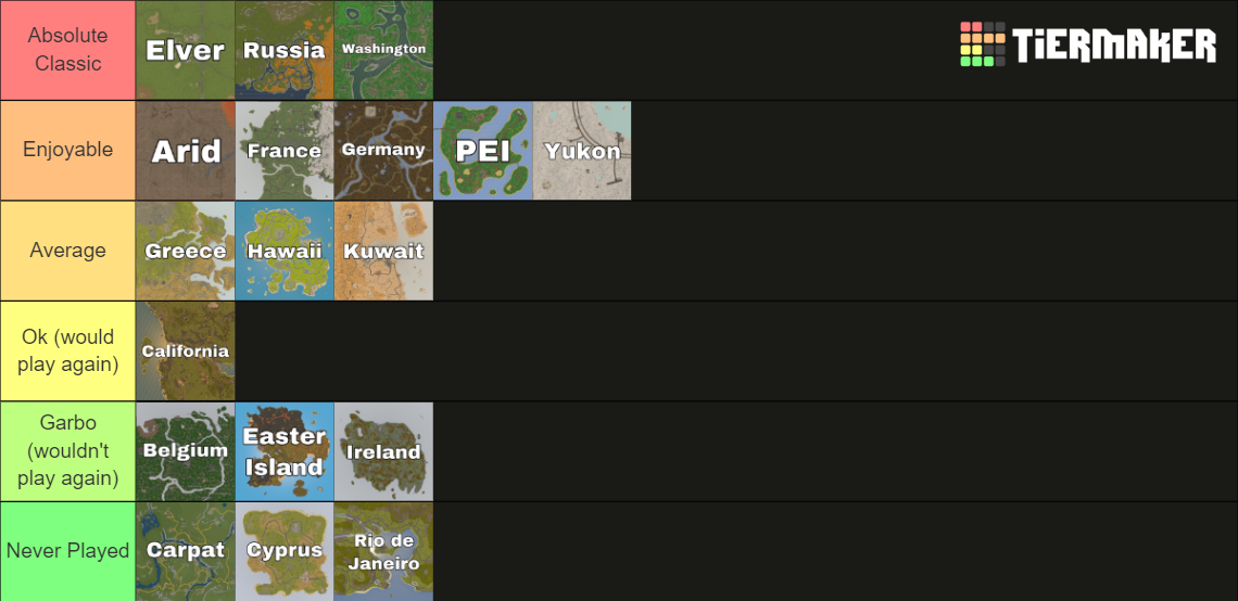 Unturned Map (Labeled; June 2024) Tier List (Community Rankings ...