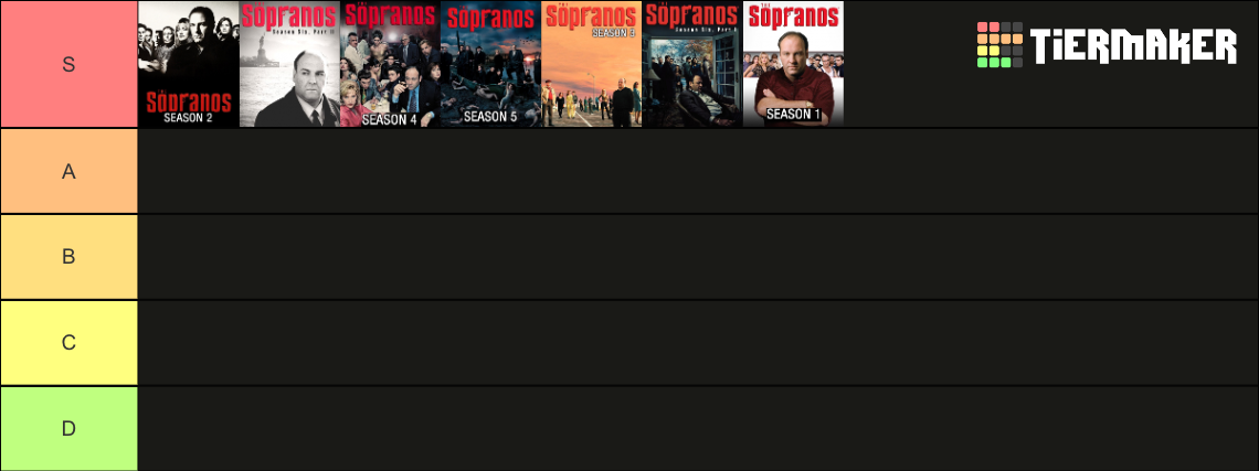 All Sopranos Seasons 1-6B Tier List (Community Rankings) - TierMaker All Sopranos Seasons 1-6B Tier List (Community Rankings) - TierMaker