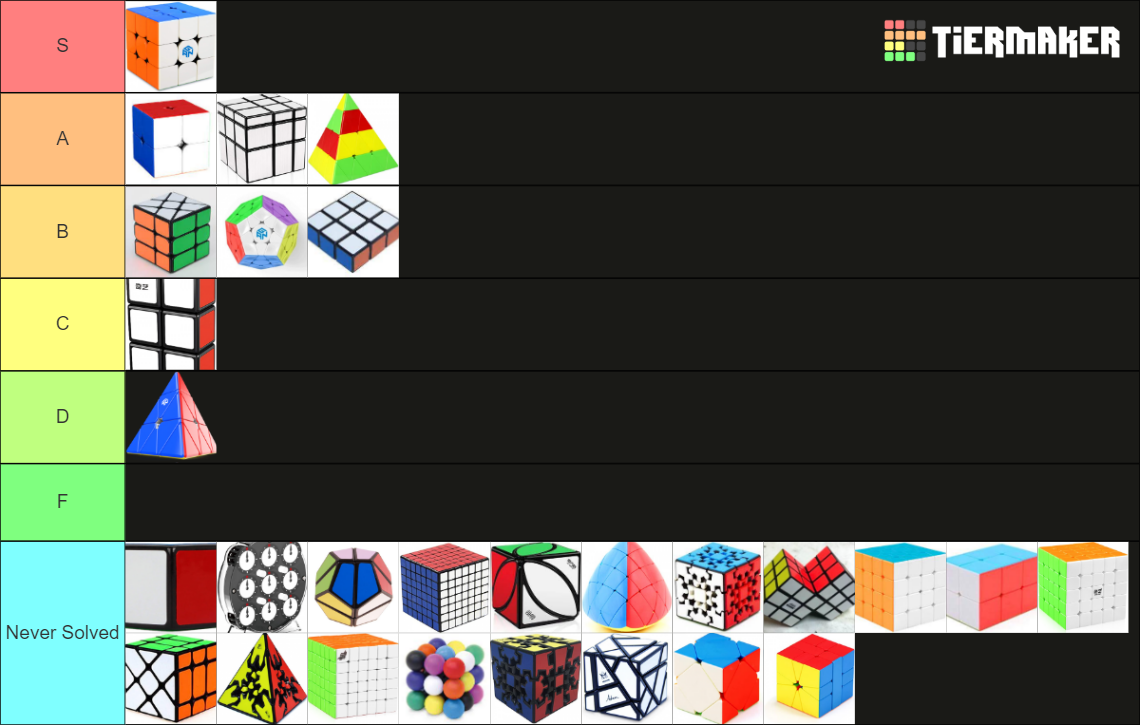 Rubiks Cube Puzzles Tier List (Community Rankings) - TierMaker