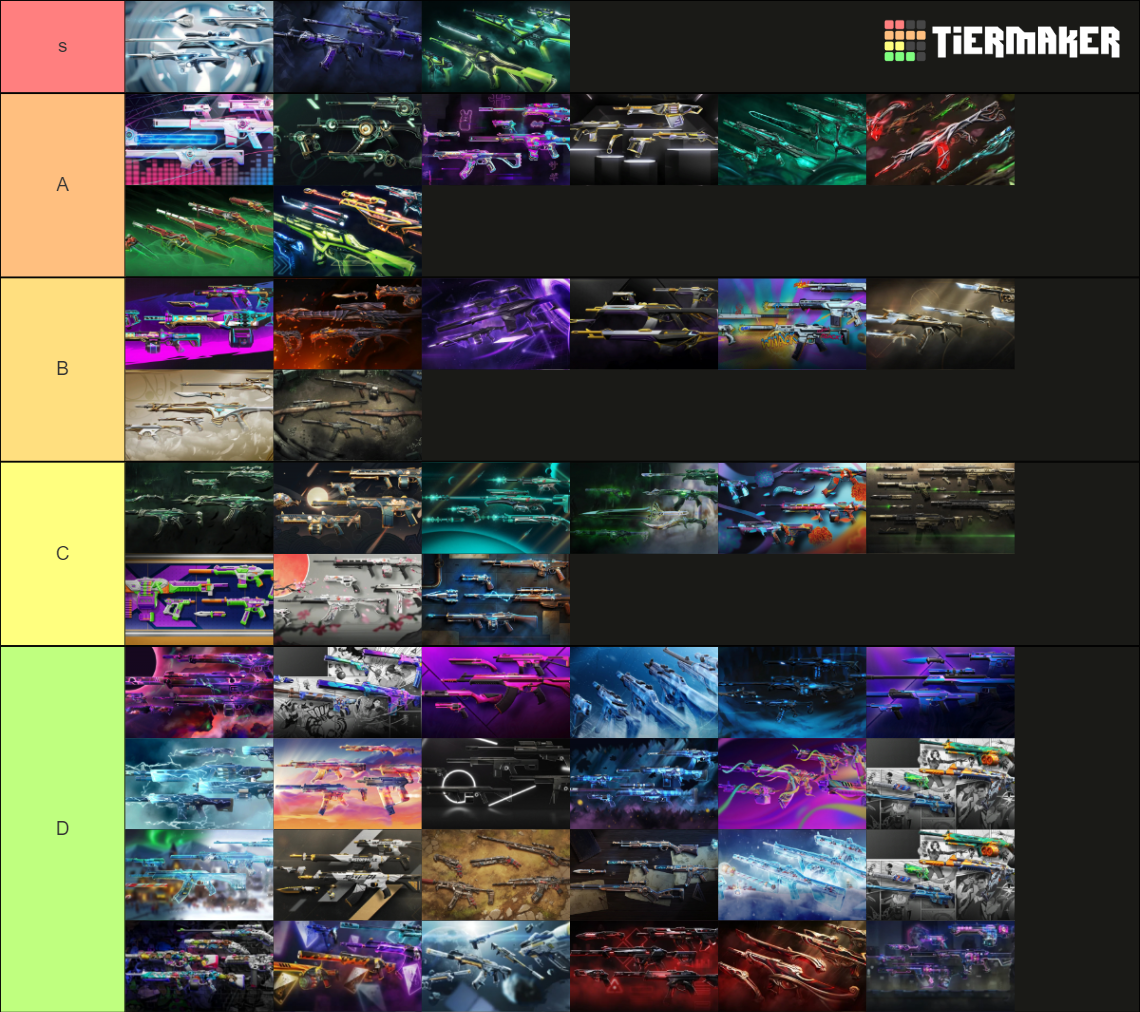 12/6/2023 UPDATED VALORANT Store Skin Bundles Packs 7.10 Tier List ...