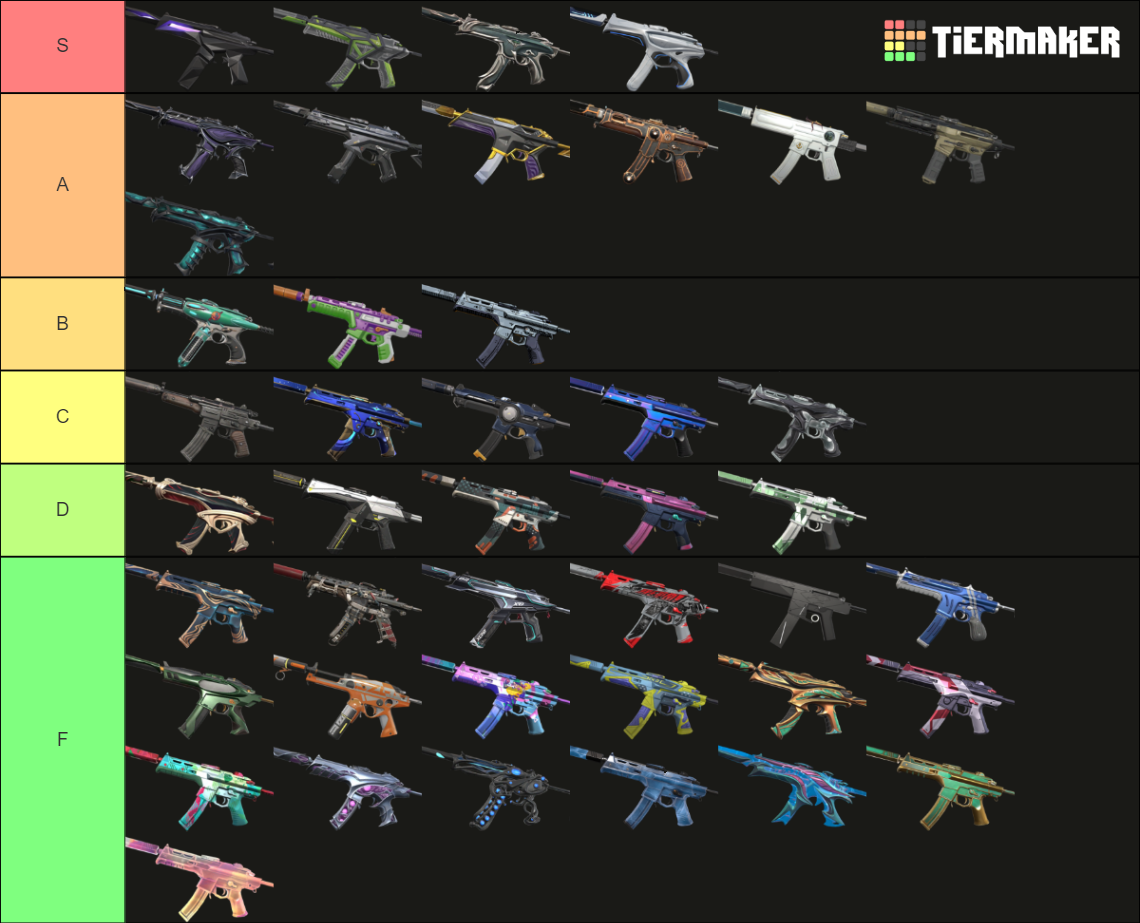 Valorant Spectre Skins (June 2023) Tier List (Community Rankings ...