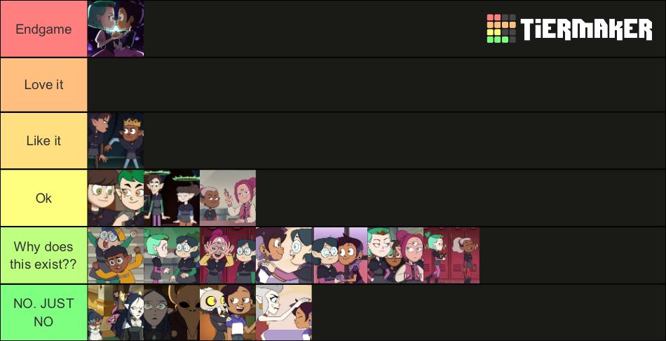 The owl house Ship Tier List (Community Rankings) - TierMaker