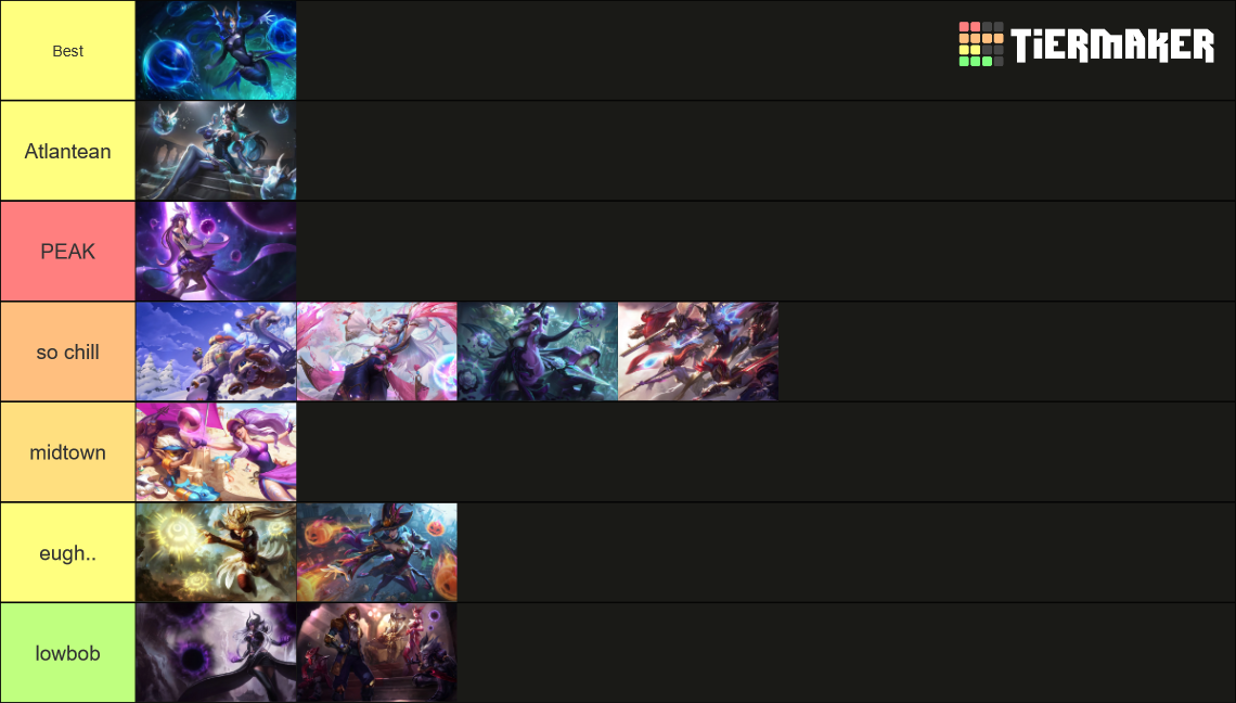 Syndra skins Tier List (Community Rankings) - TierMaker