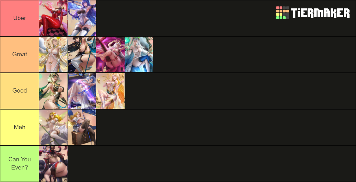 Goddess Era 30/07/2023 Tier List (Community Rankings) - TierMaker