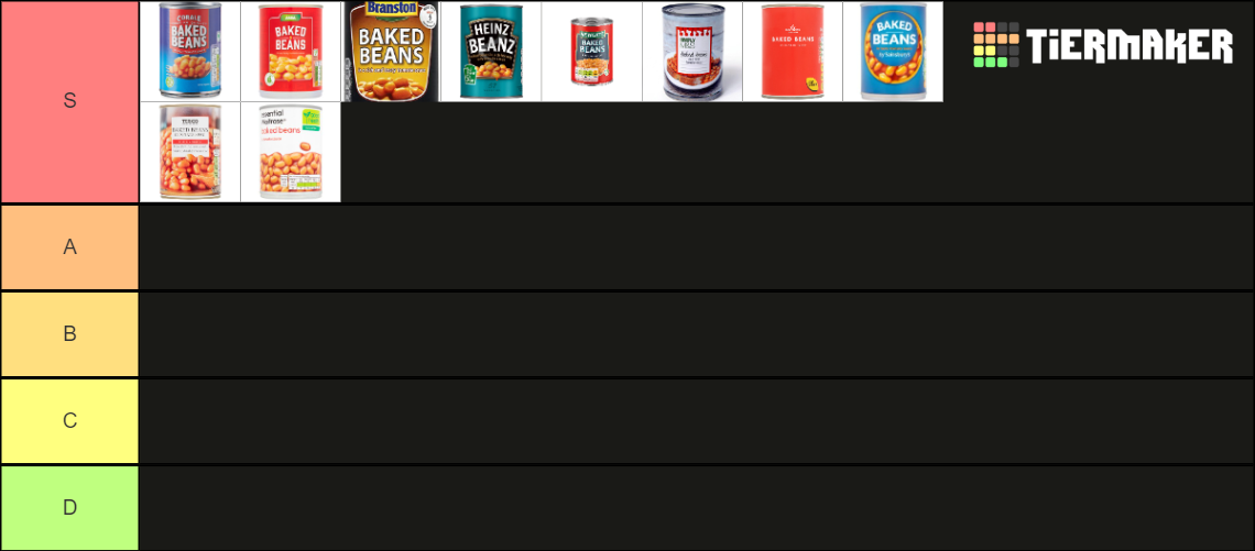 Baked Beans Tier List (Community Rankings) - TierMaker