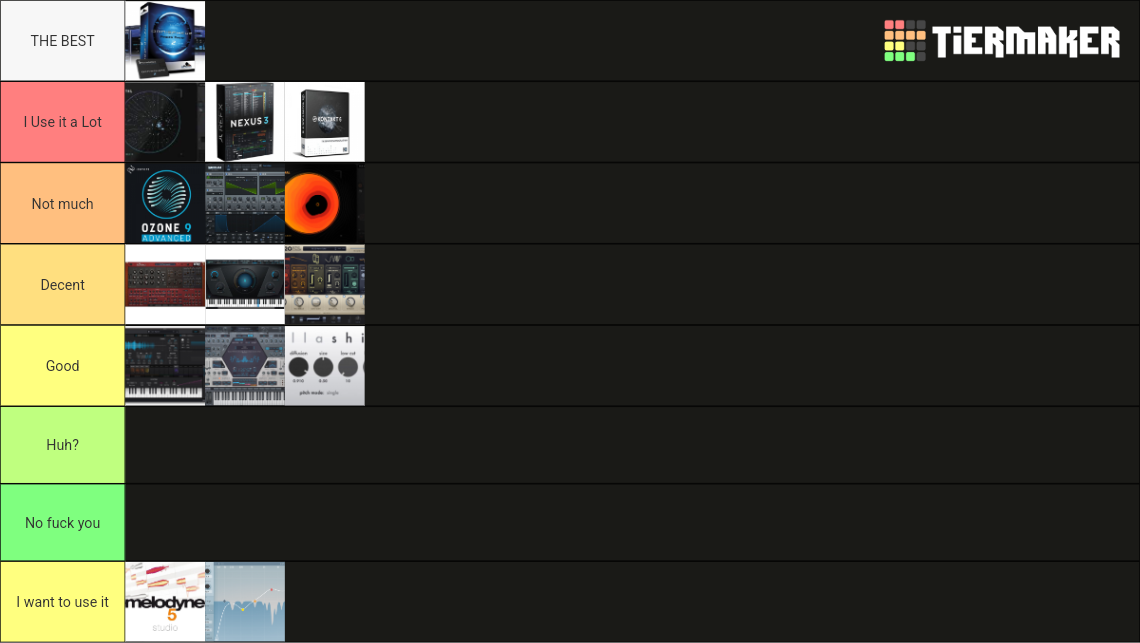 BETS TIER LIST VST PLUGINS EVER Tier List (Community Rankings) - TierMaker