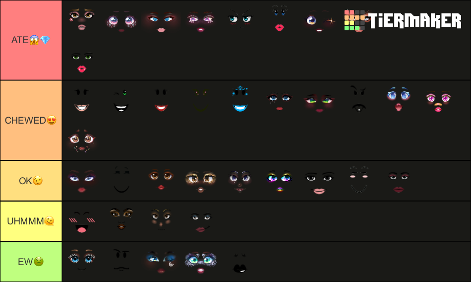 barbie/barb/model/toy faces roblox Tier List (Community Rankings ...