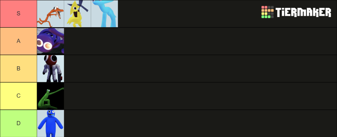 Rainbow Friends Tier List (Community Rankings) - TierMaker