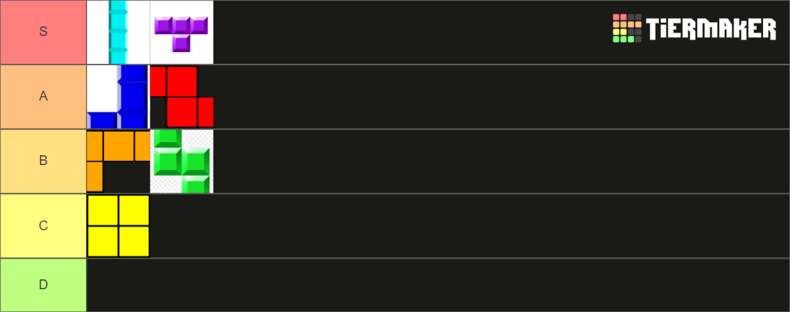 Tetris Blocks Tier List (Community Rankings) - TierMaker
