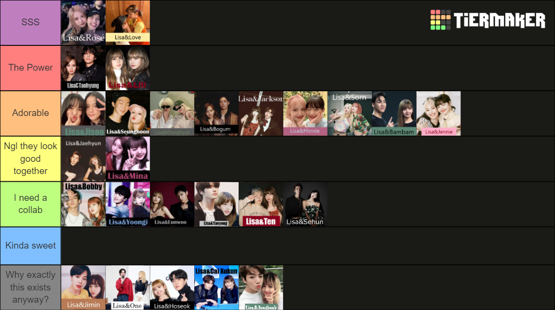 of Lisa ships Tier List (Community Rankings) - TierMaker