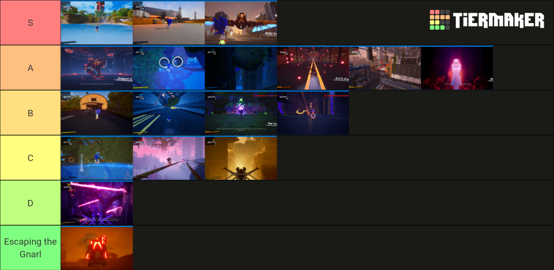 Sonic Omens stage tierlist Tier List (Community Rankings) - TierMaker