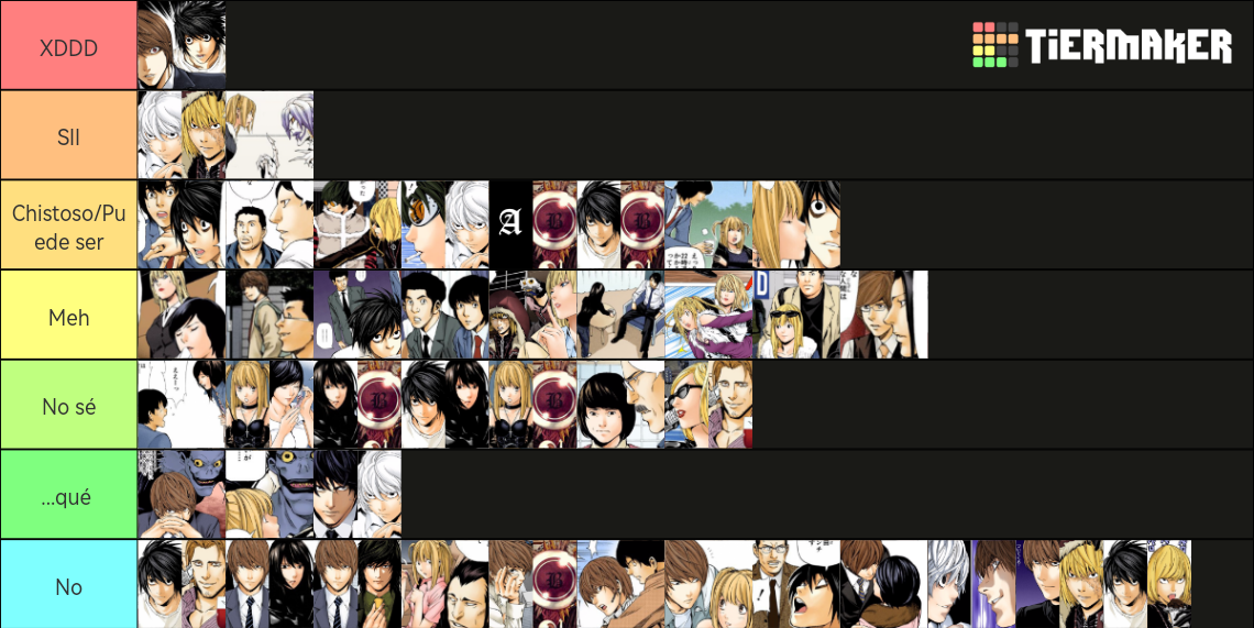 Death Note Ships Tier List (Community Rankings) - TierMaker