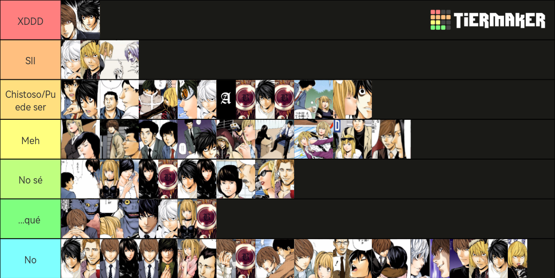 Death Note Ships Tier List (Community Rankings) - TierMaker