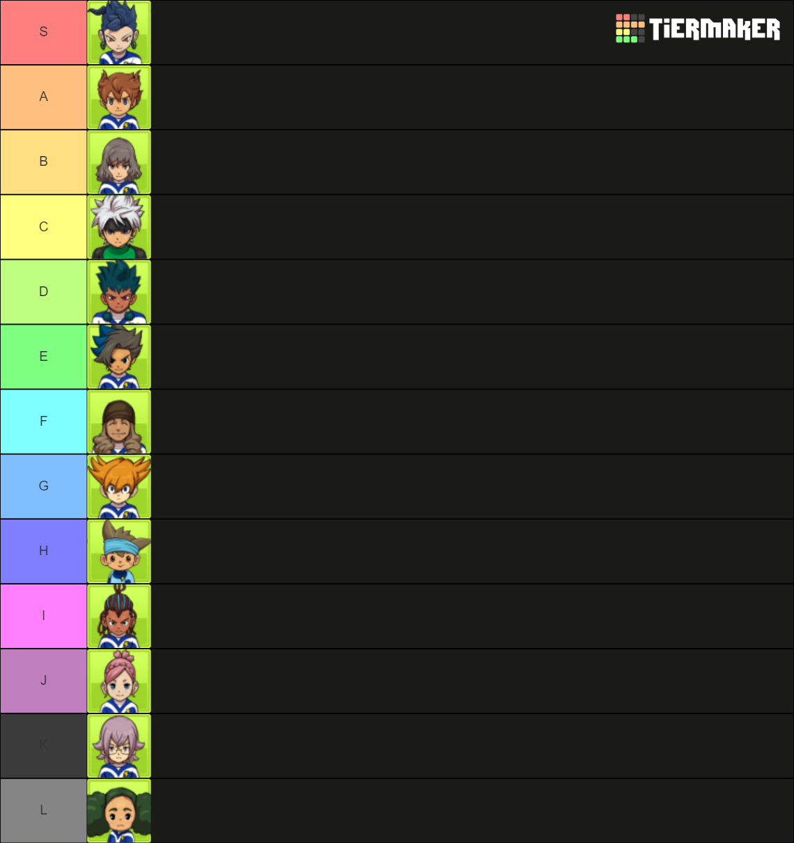 Inazuma Eleven Go Galaxy - Earth Eleven Tier List (Community Rankings ...