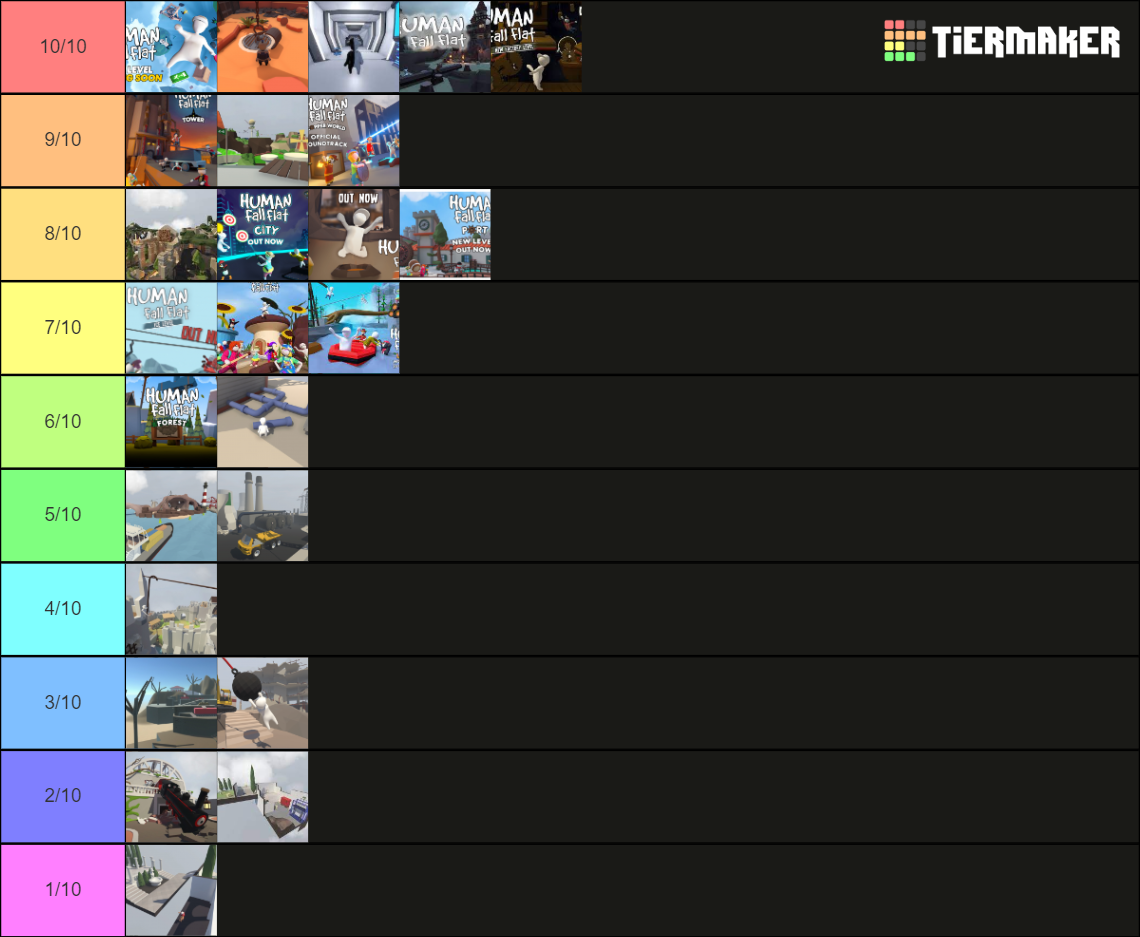 Human Fall Flat - Levels Tier List (Community Rankings) - TierMaker
