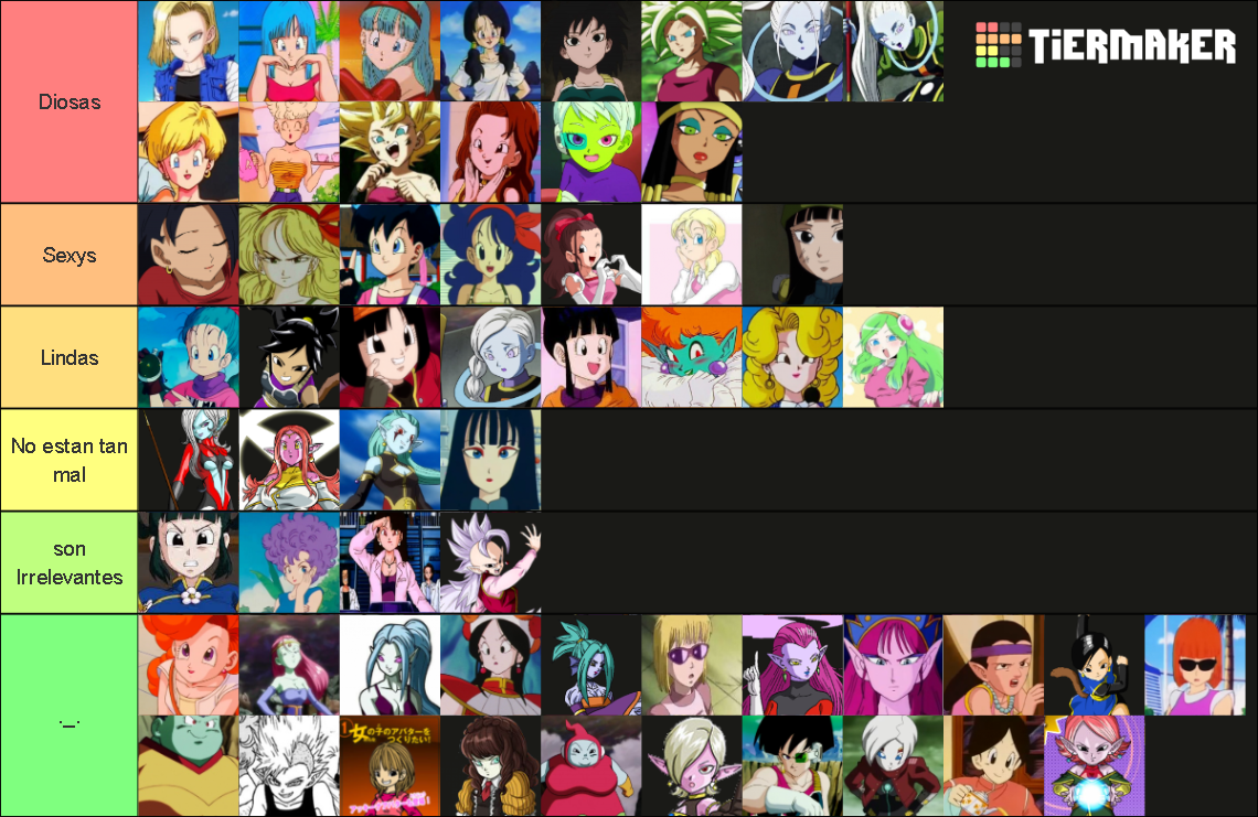 Dragon Ball Waifus Tier List (Community Rankings) - TierMaker