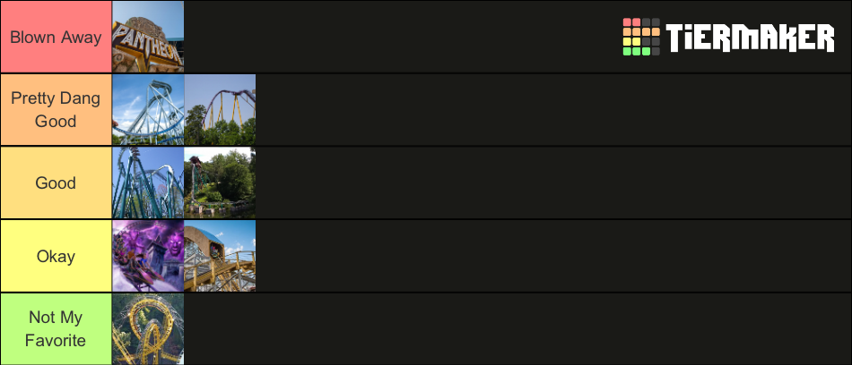 Roller Coaster Rankings Tier List (Community Rankings) - TierMaker