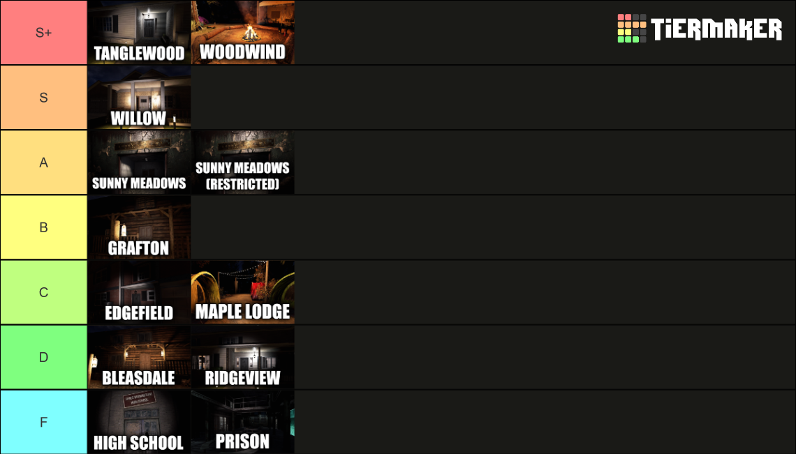 Phasmophobia Map (May 2023) Tier List (Community Rankings) - TierMaker