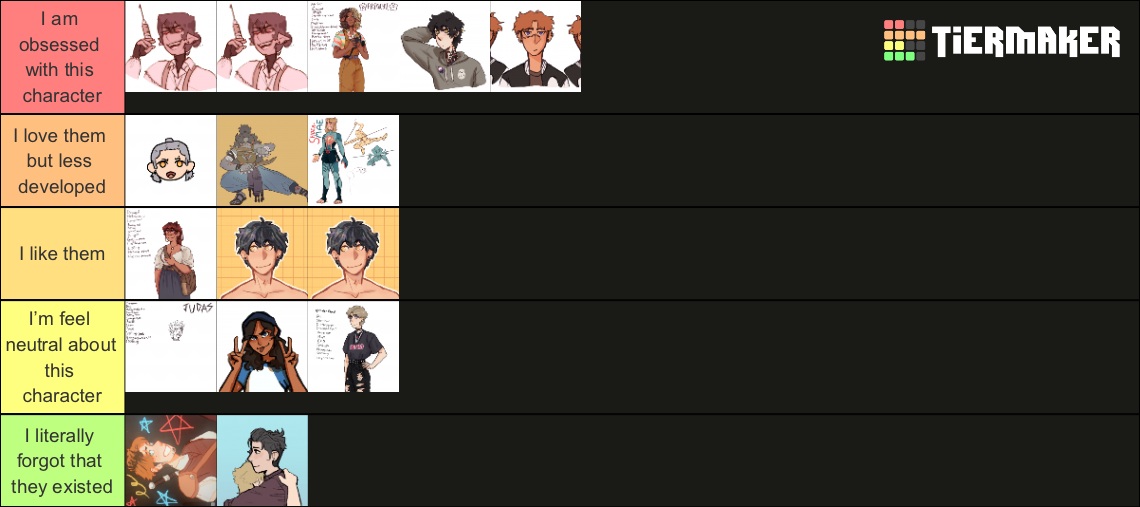 My OCs ranked Tier List (Community Rankings) - TierMaker
