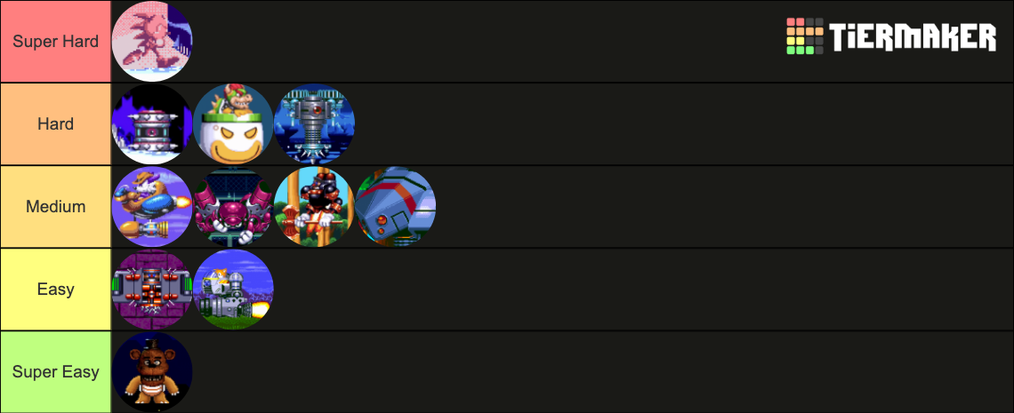 Sonic 3 A.I.R. Custom Bosses Tier List (Community Rankings) - TierMaker