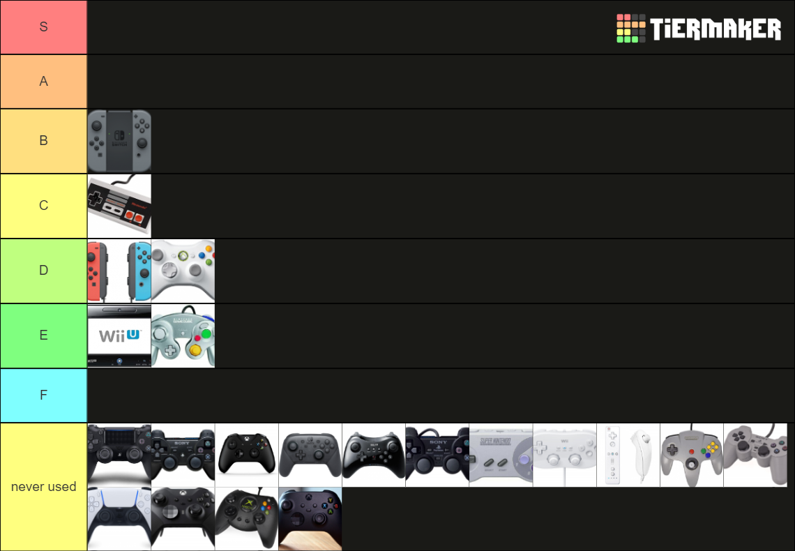 Video Game Controller Tier List (Community Rankings) - TierMaker