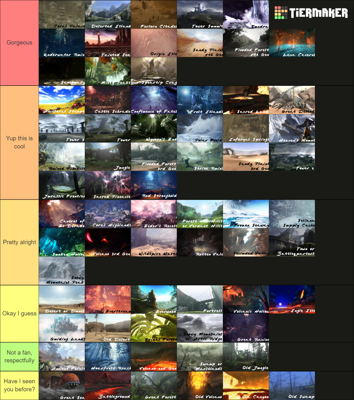 All Monster Hunter Maps Tier List (Community Rankings) - TierMaker