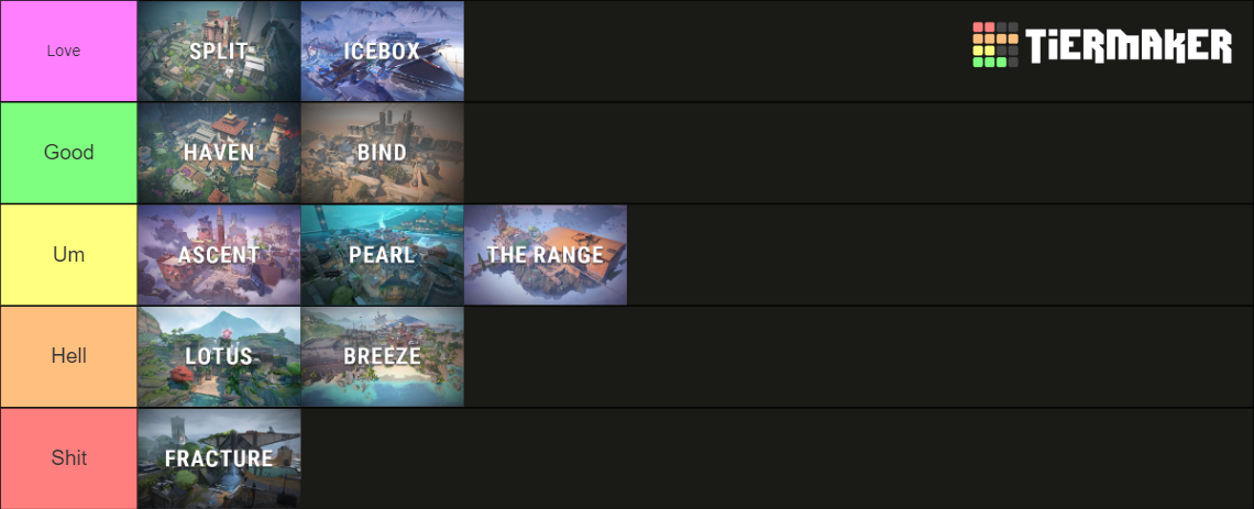 VALORANT Map (with Lotus) Tier List (Community Rankings) - TierMaker