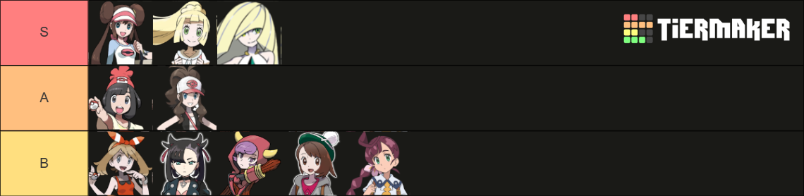 Pokemon Female Characters Tier List (Community Rankings) - TierMaker