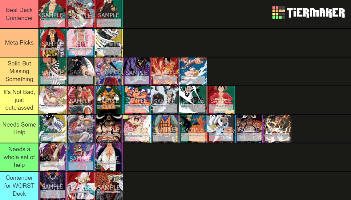 One Piece TCG Tier List (Community Rankings) - TierMaker